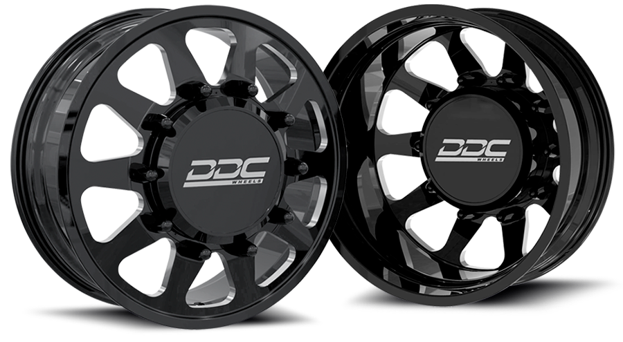 DDC | Dually Wheels The Ten Forged 24x8.25 8x200 Black / Mill 05-25 Fo ...